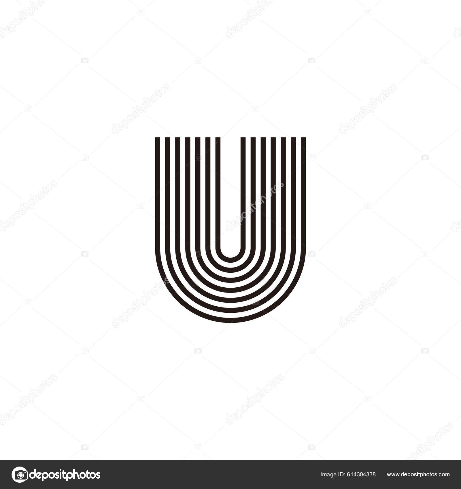 Letter Lines Curve Geometric Symbol Simple Logo Vector Stock Vector by ...