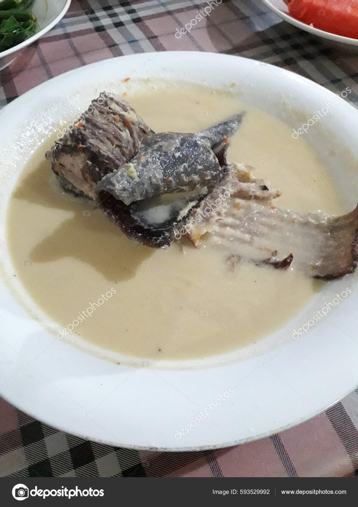 Mangut Stingray Central Java Coconut Milk Sauce Made Smoked Pari ...