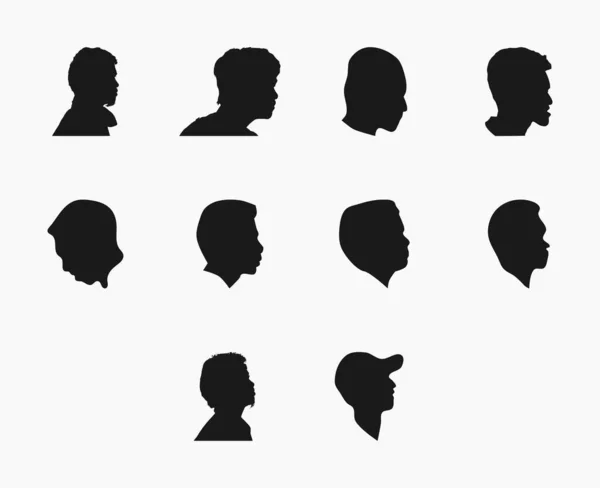 Head silhouette vectors Stock Photos, Royalty Free Head silhouette ...