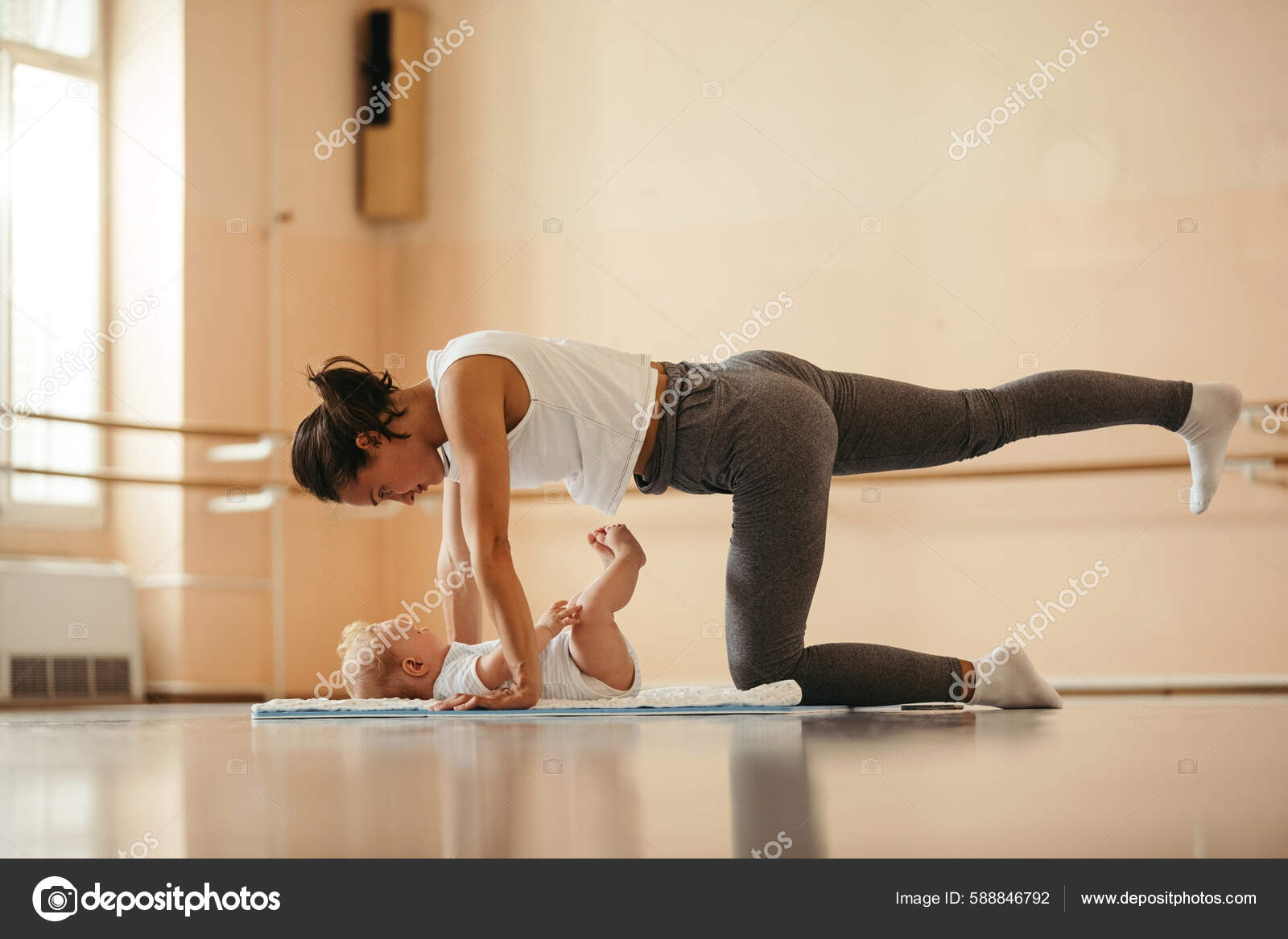 Baby Doing Exercise