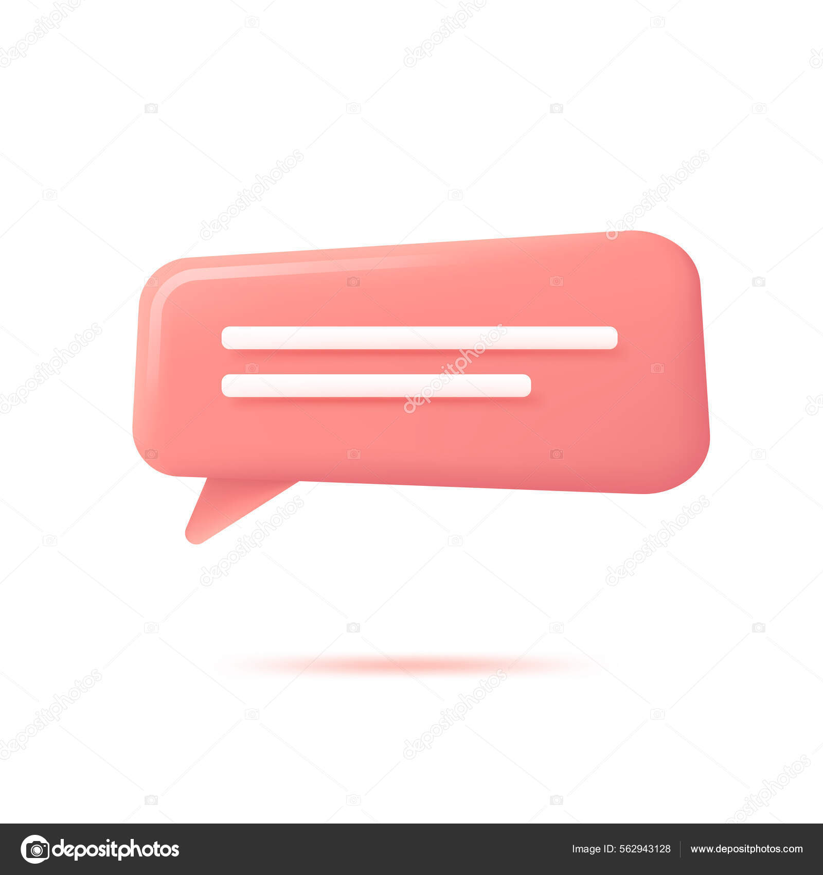 3d Speech Bubble Vector