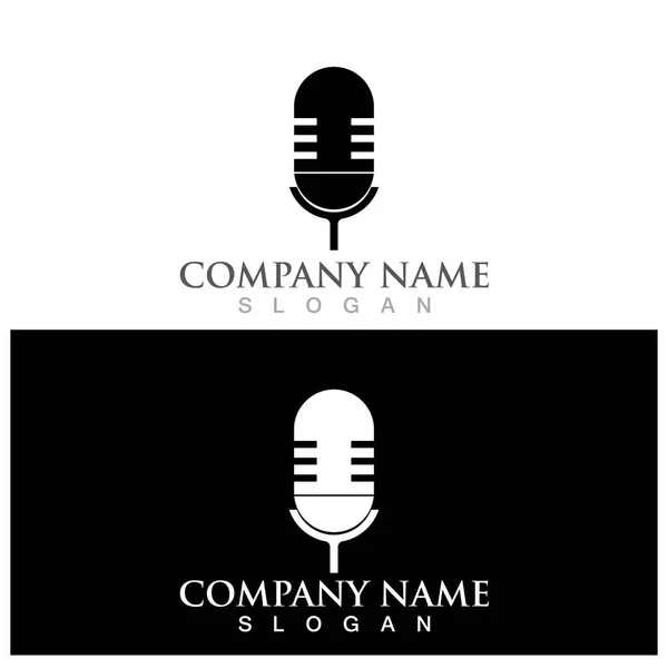 Microphone company logos Stock vektory, Royalty Free Microphone company ...