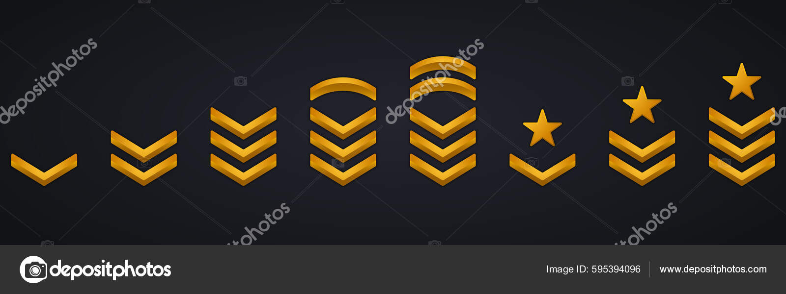 Military Insignia Soldier Sergeant General Major Officer Lieutenant ...