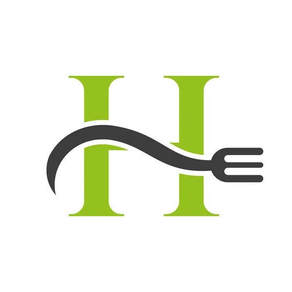 H food logo images vectorielles, H food logo vecteurs libres de droits ...