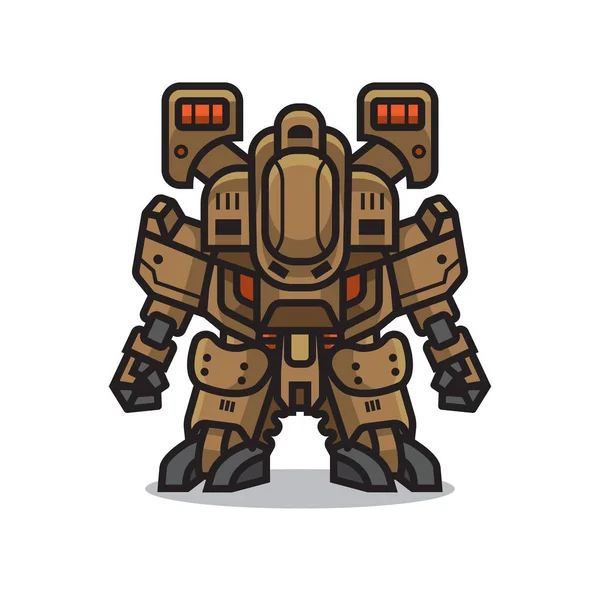 Cute Mecha Robot Vector Vector de stock por ©bayucesh 593029870