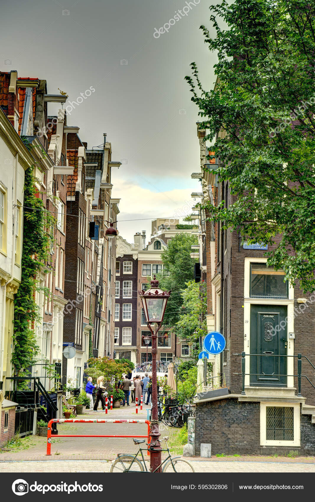 Amsterdam Netherlands August 2021 Historical Center Cloudy Weather Hdr ...