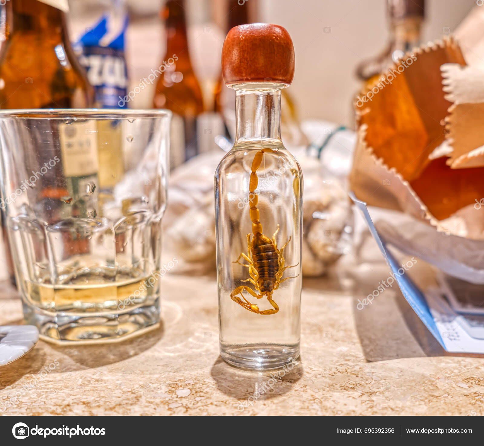Durango Mexico January 2022 Close View Scorpion Glass Bottle Stock ...