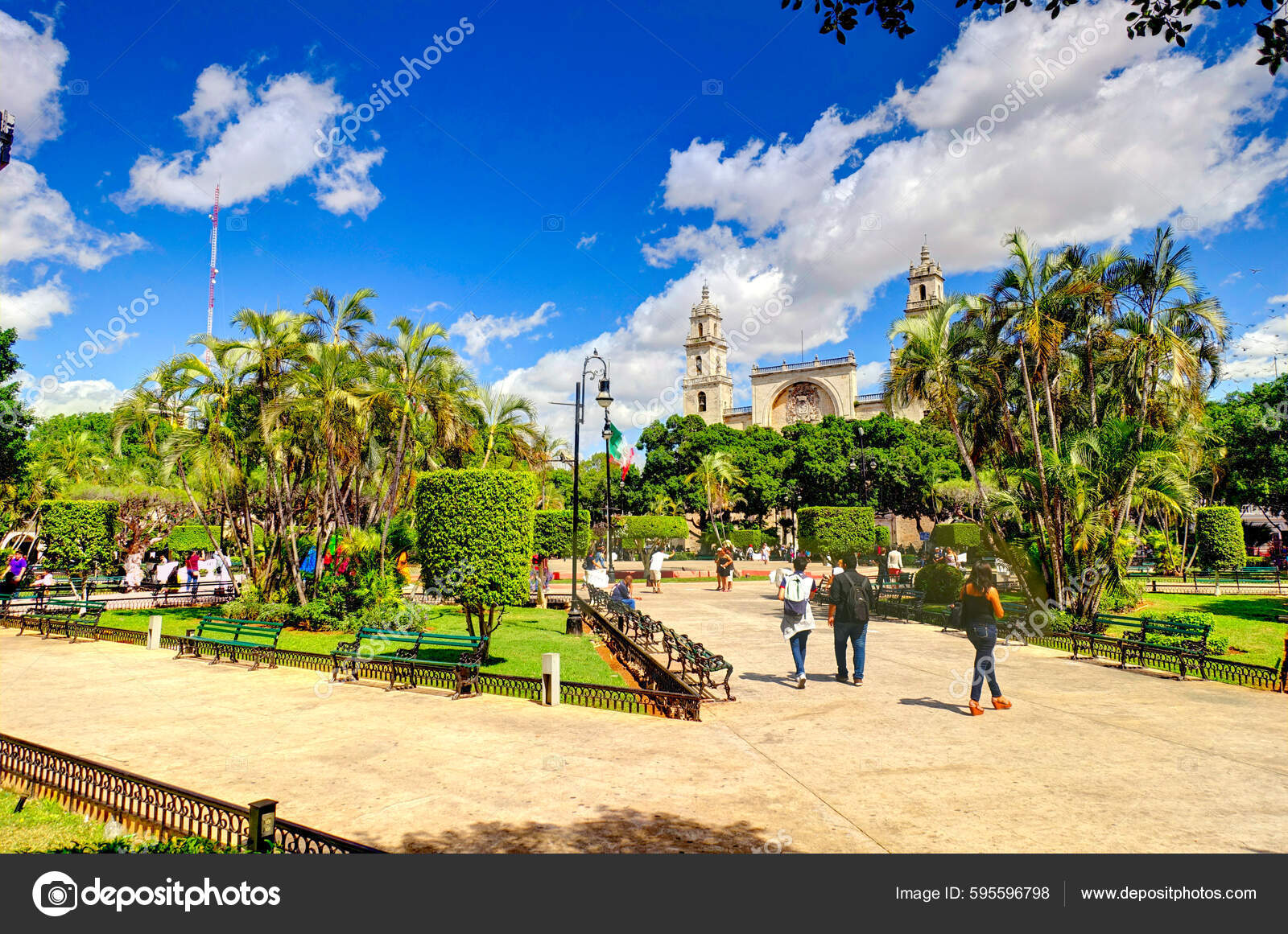 Merida Mexico January 2017 Historical Center Sunny Weather — Foto ...