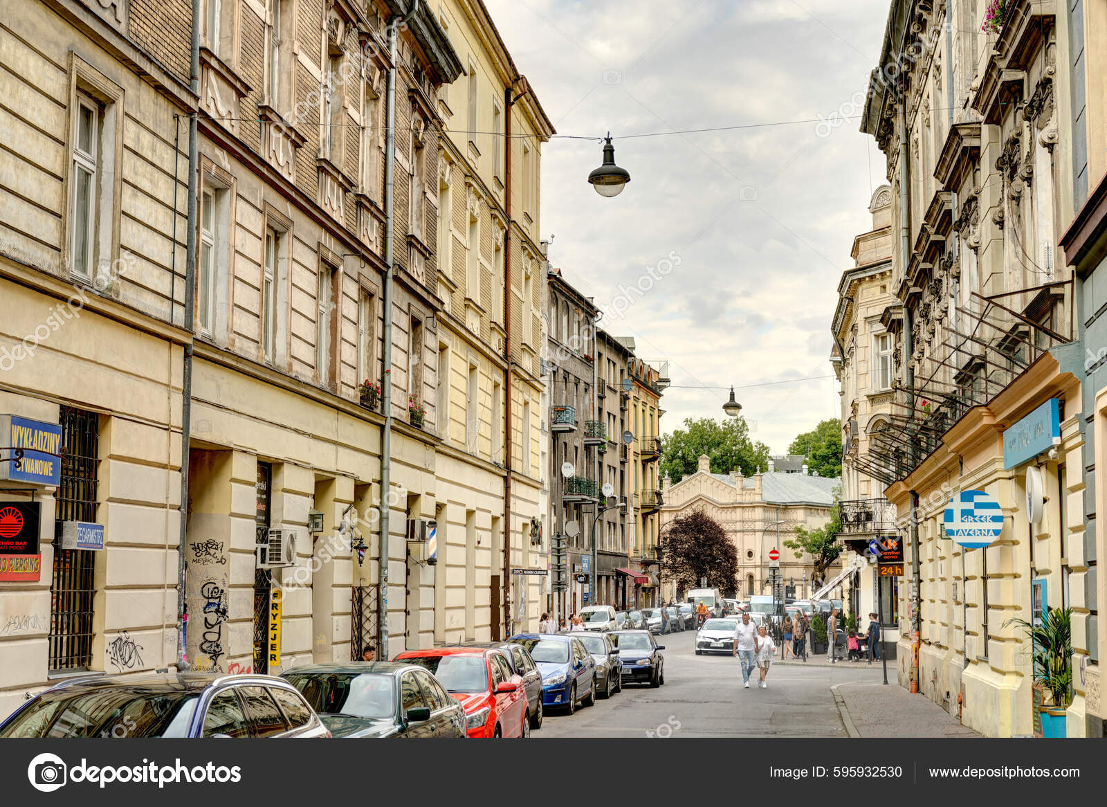 Krakow Poland August 2021 Historical Center Sunny Weather – Stock ...