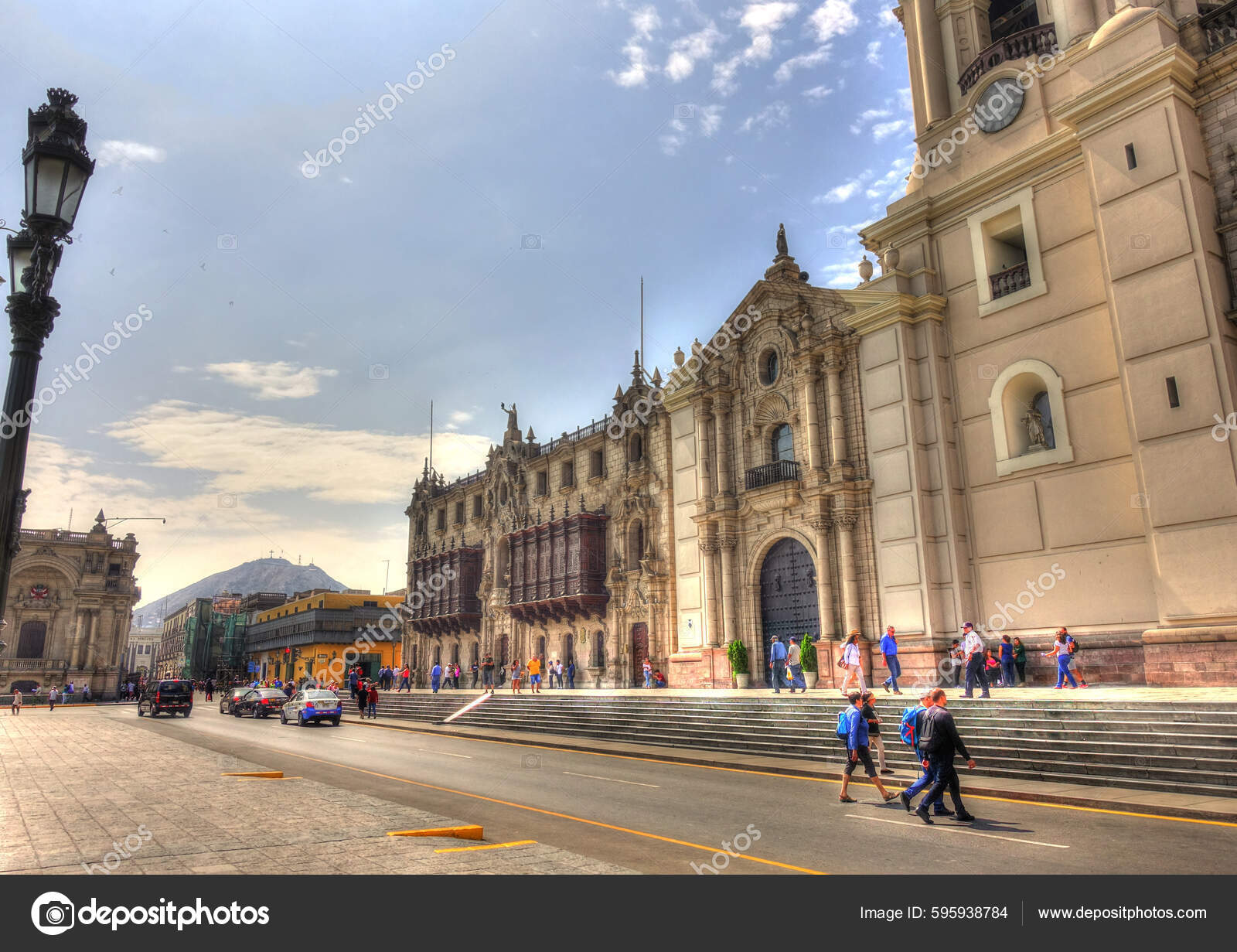 Lima Peru April 2018 Historical Center Sunny Weather — Foto editorial ...