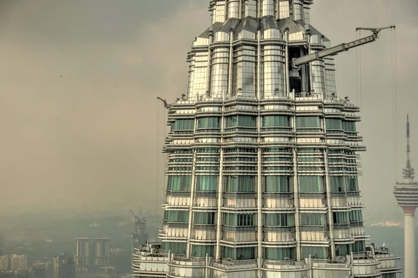 The construction of the petronas towers Stock Photos, Royalty Free The ...