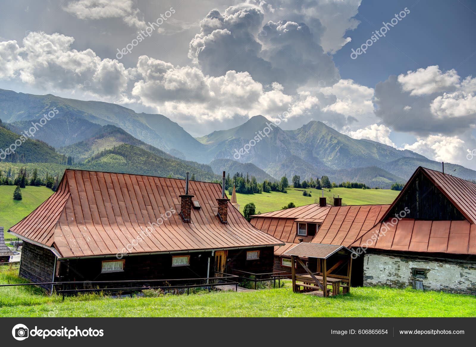 Zdiar Village View Poprad District Presov Region Spis Northern Slovakia ...
