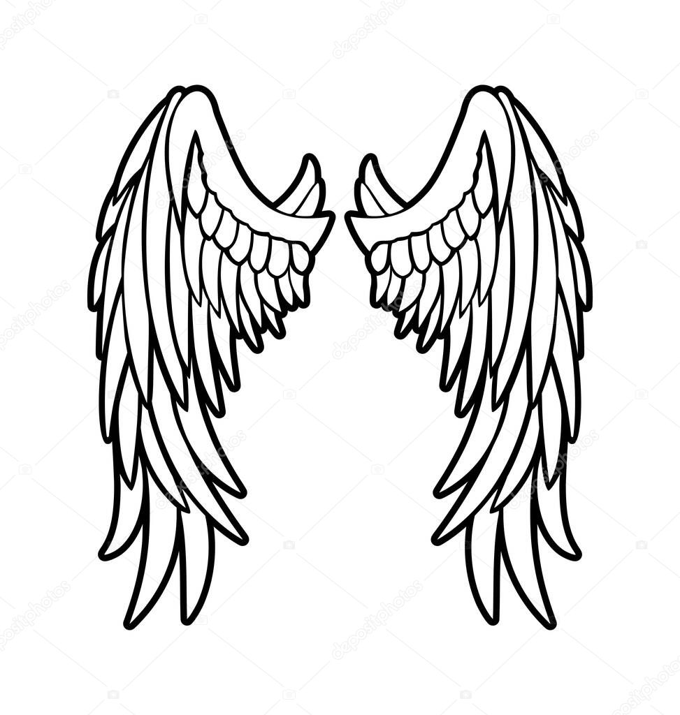 Silueta De Alas De Angel