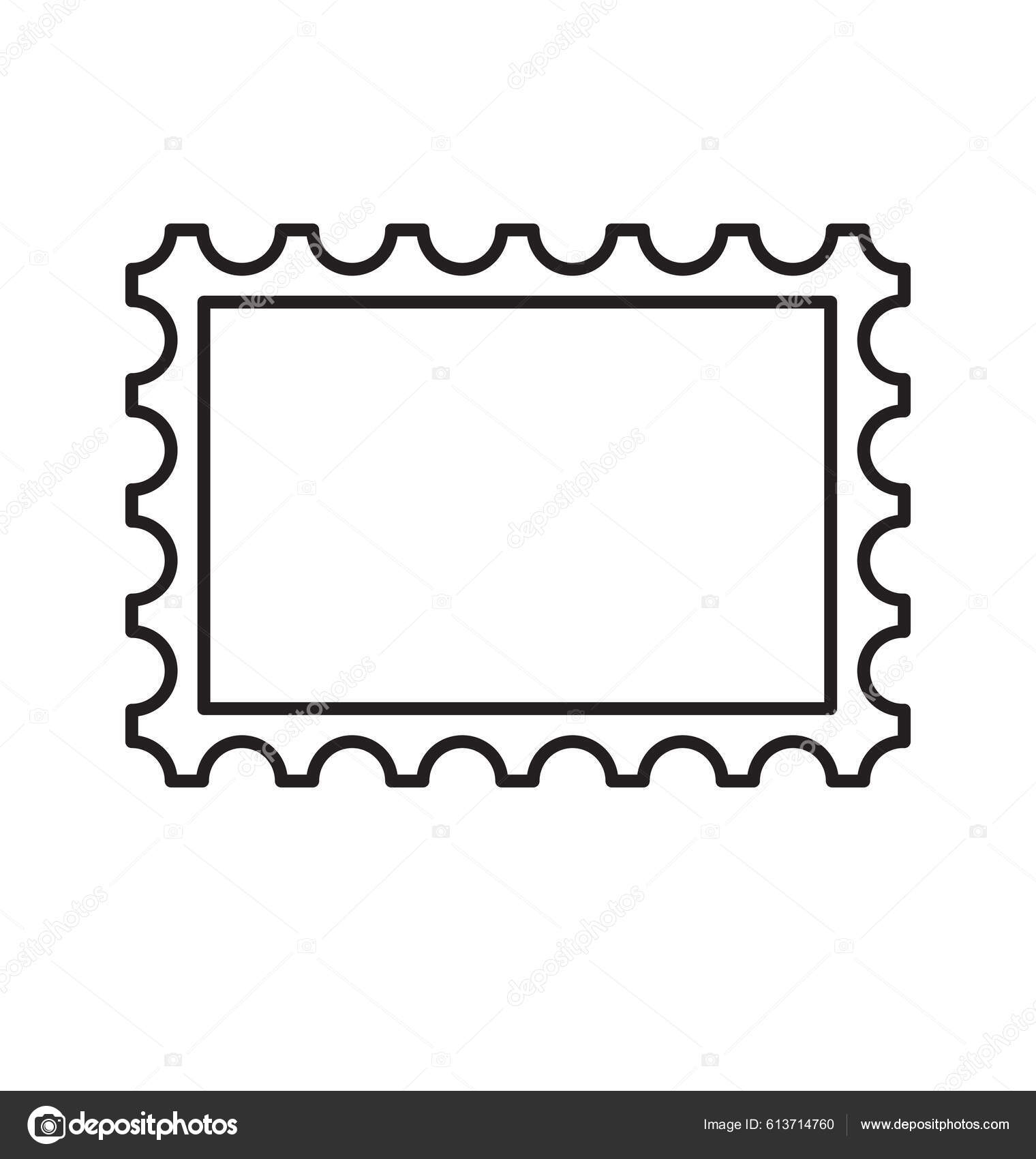 Contorno Sello Postal Clásico Simple Vector de stock por ©MartyInkTank ...