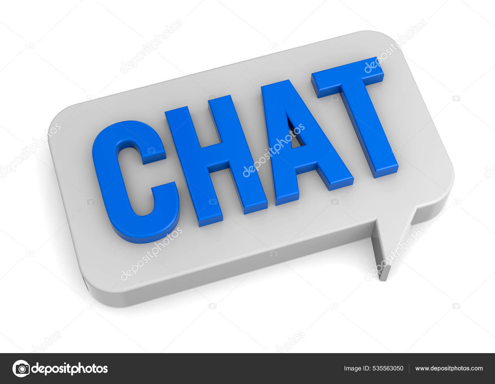 Chat Talk White Background — Stock Photo © gmac84 #535563050