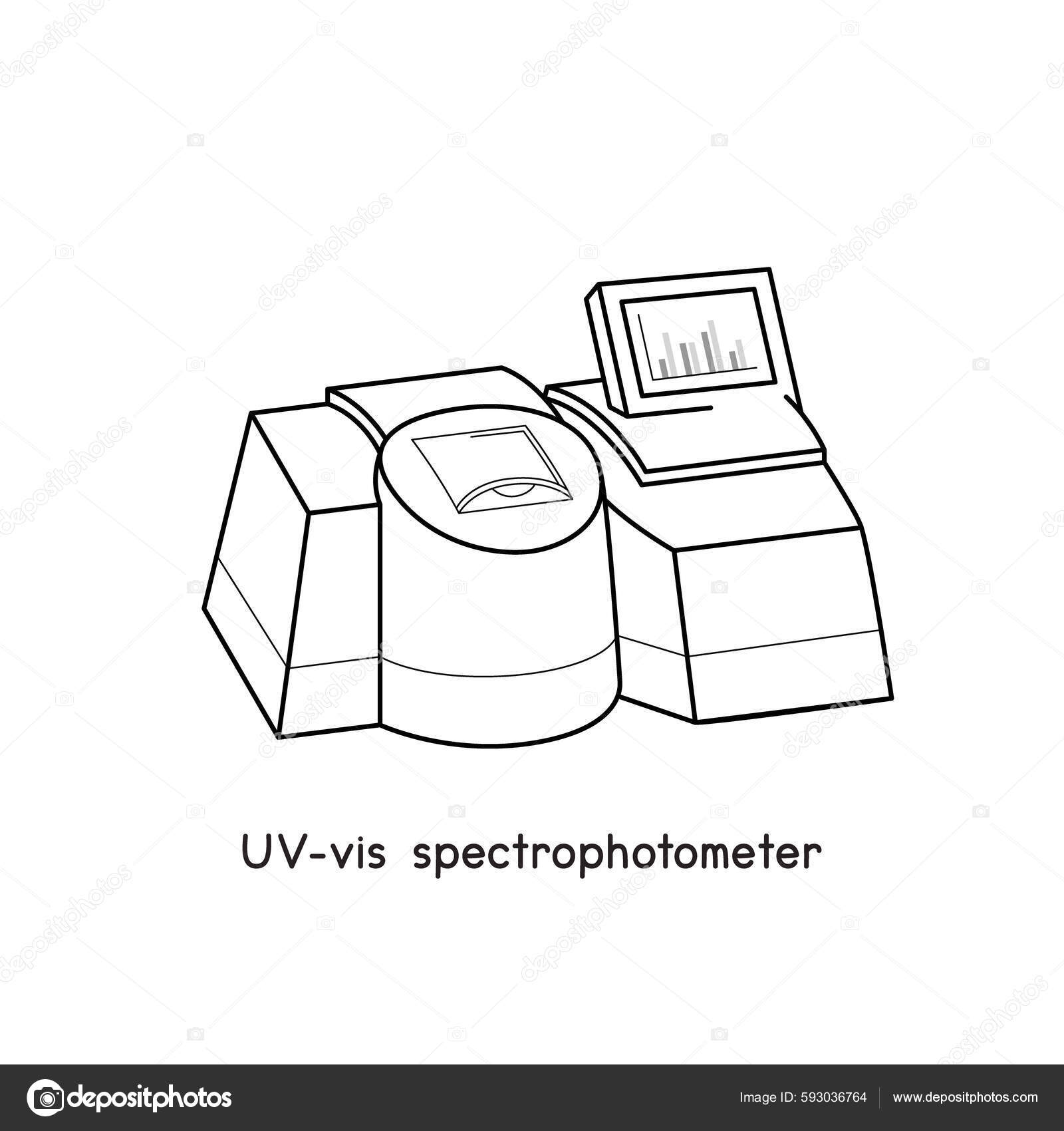Diagram Experiment Setup Lab Outline Vector Illustration Stock Vector ...