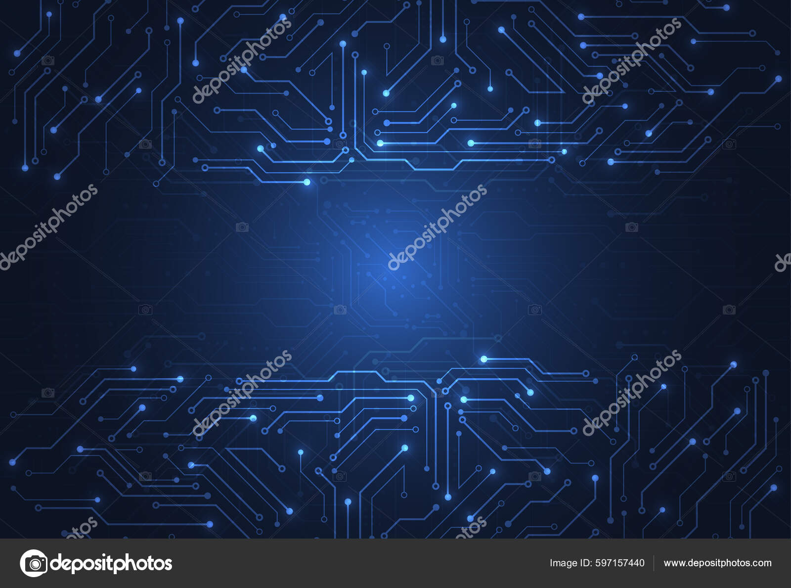 Abstract Digital Background Technology Circuit Board Texture Electronic ...
