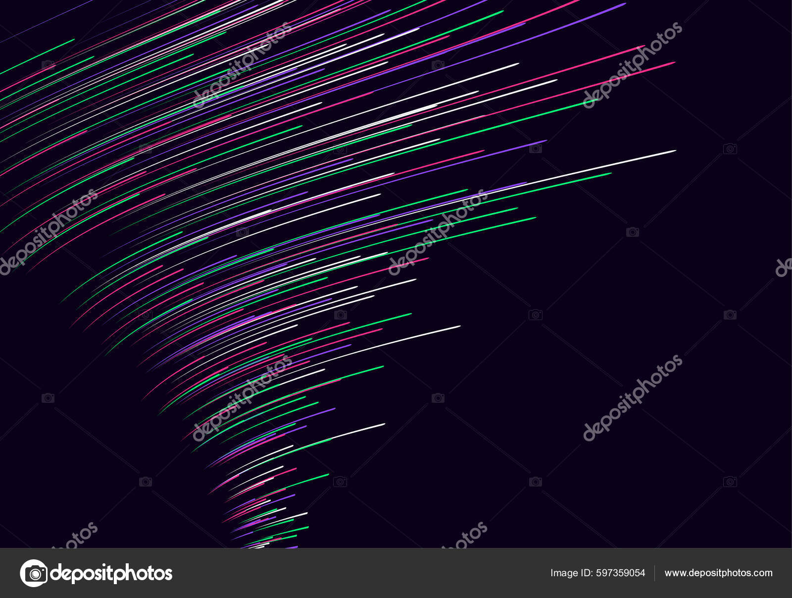 Lines Composed Speed Abstract Background Vector Illustration Stock ...