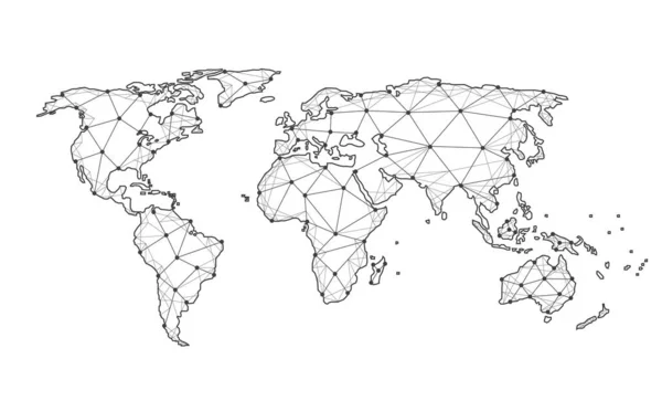 Network world map Stock Photos, Royalty Free Network world map Images ...