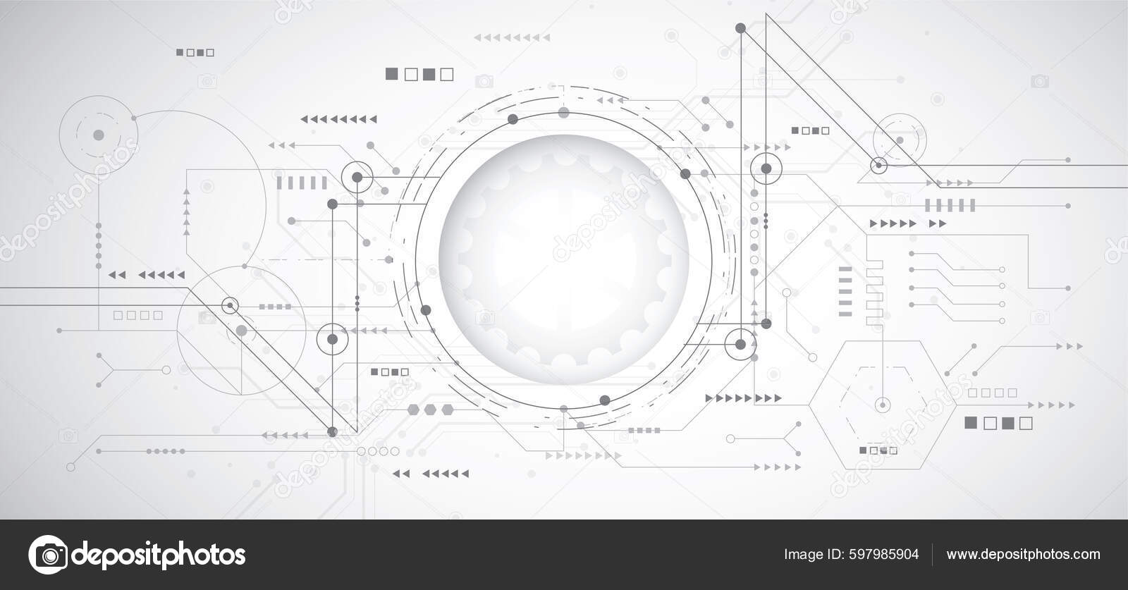 Abstract Design Background Technology Dot Line Circuit Board Texture ...