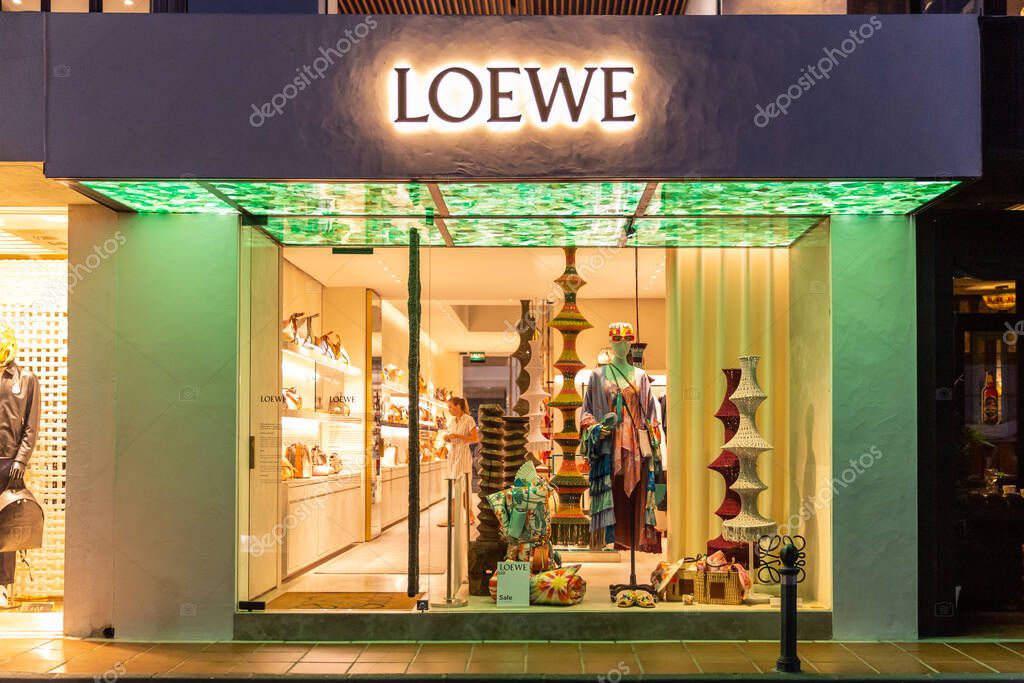 Marbella, SPAIN - July 16 2020: Night photography in luxury and famous ...