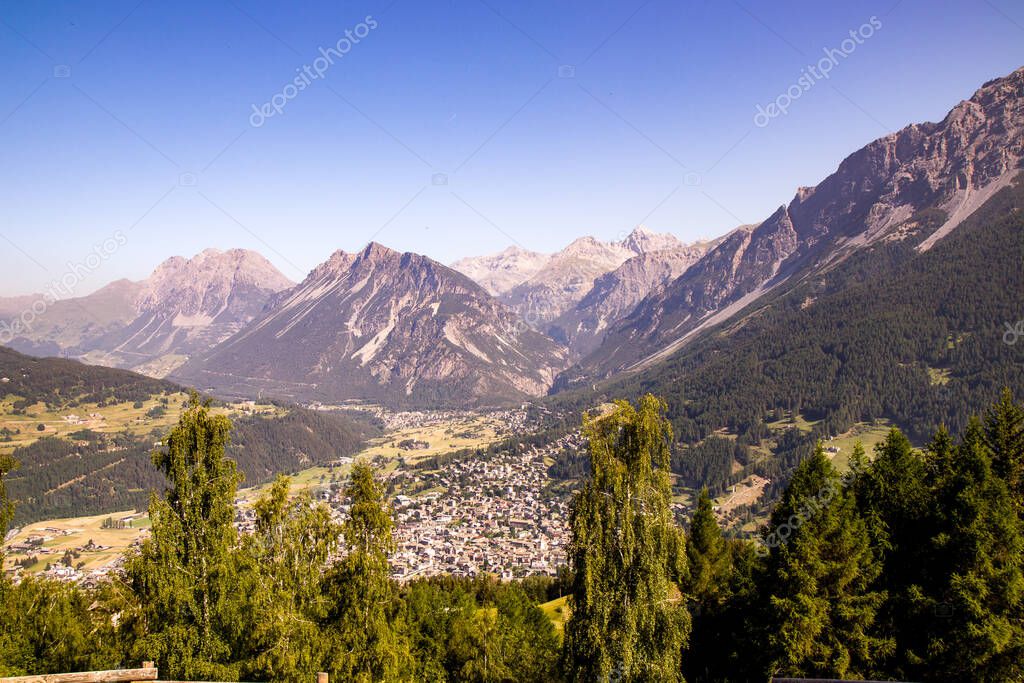 The beautiful aerial view of Bormio town, Italy, Europe. HD wallpaper ...