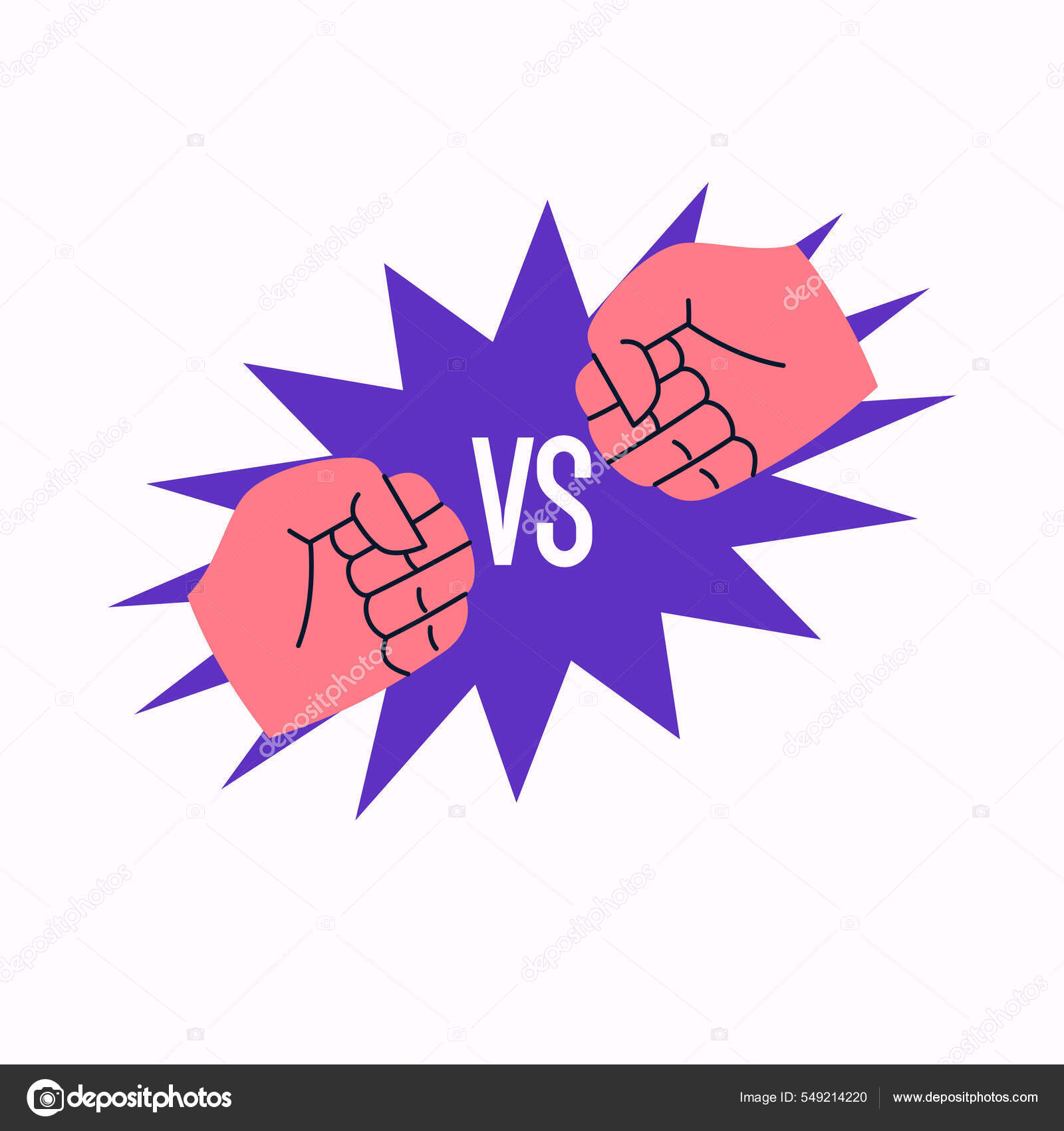 Confrontation Cartoon