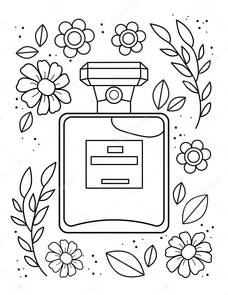 Perfume Bottle Perfume Perfumery Beauty Coloring Book Coloring Book ...