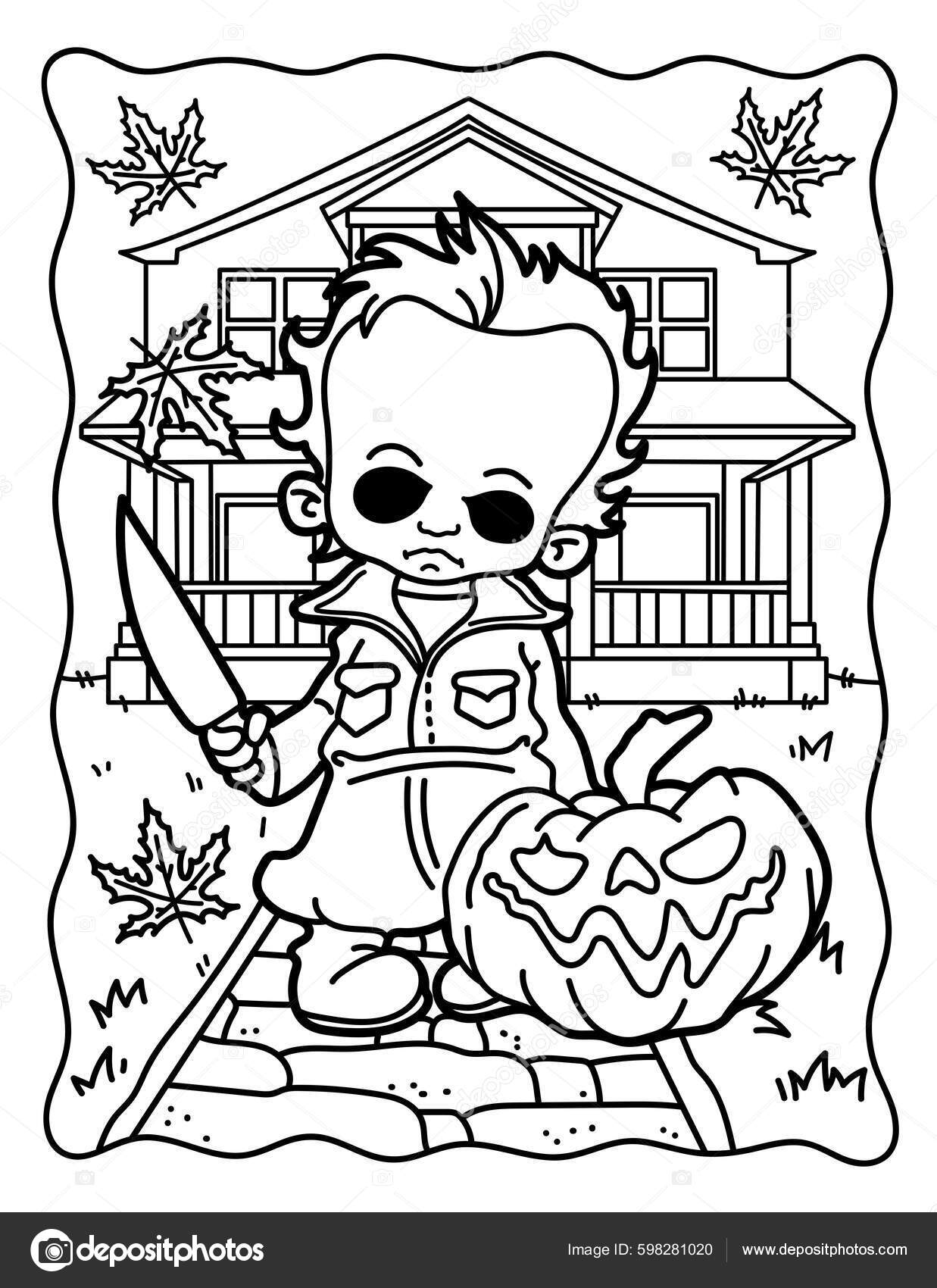 Disturbing Coloring Pages Creepy Coloring Book Coloring Book Children