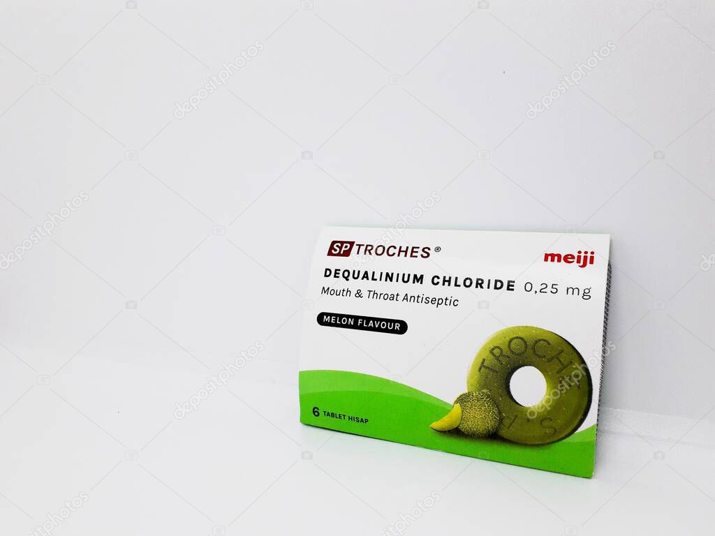 Yogyakarta, Java, Indonesia, May 28, 2022 : Troches throat lozenges ...