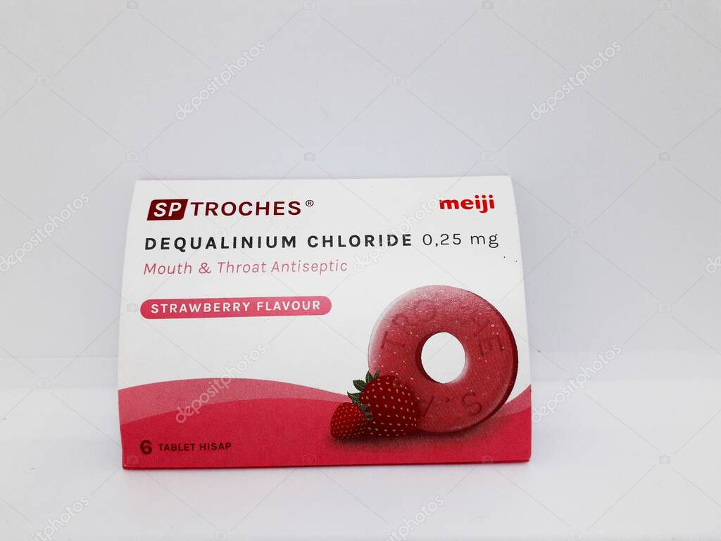 Yogyakarta, Java, Indonesia, May 28, 2022 : Troches throat lozenges ...