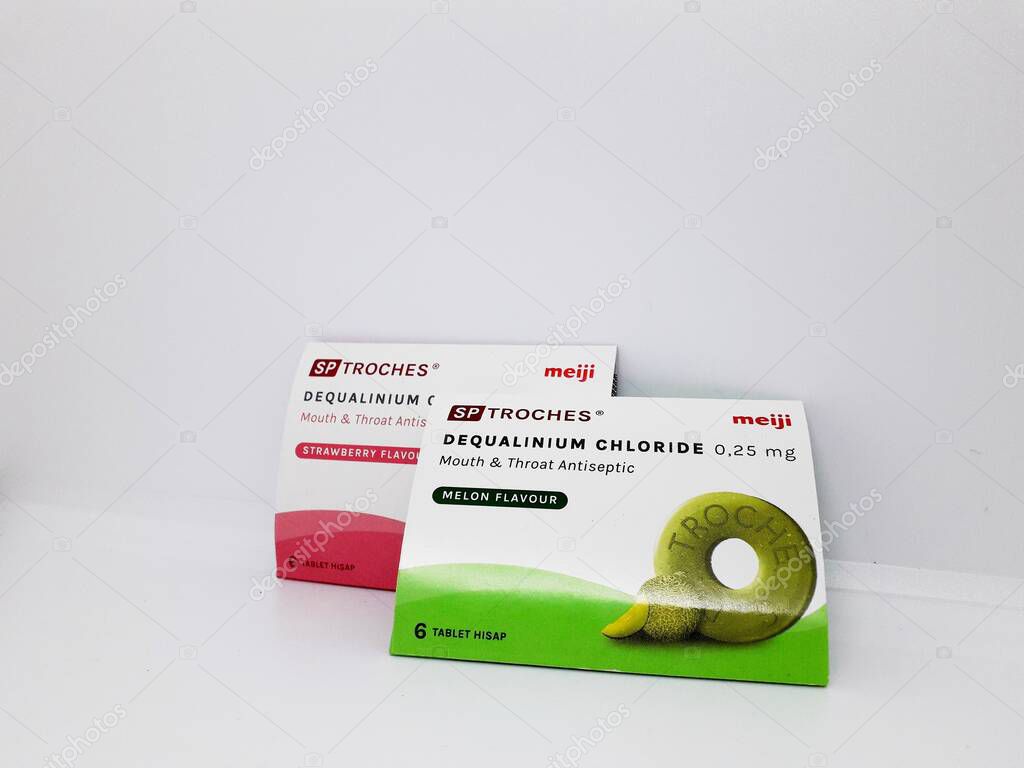 Yogyakarta, Java, Indonesia, May 28, 2022 : Troches throat lozenges ...