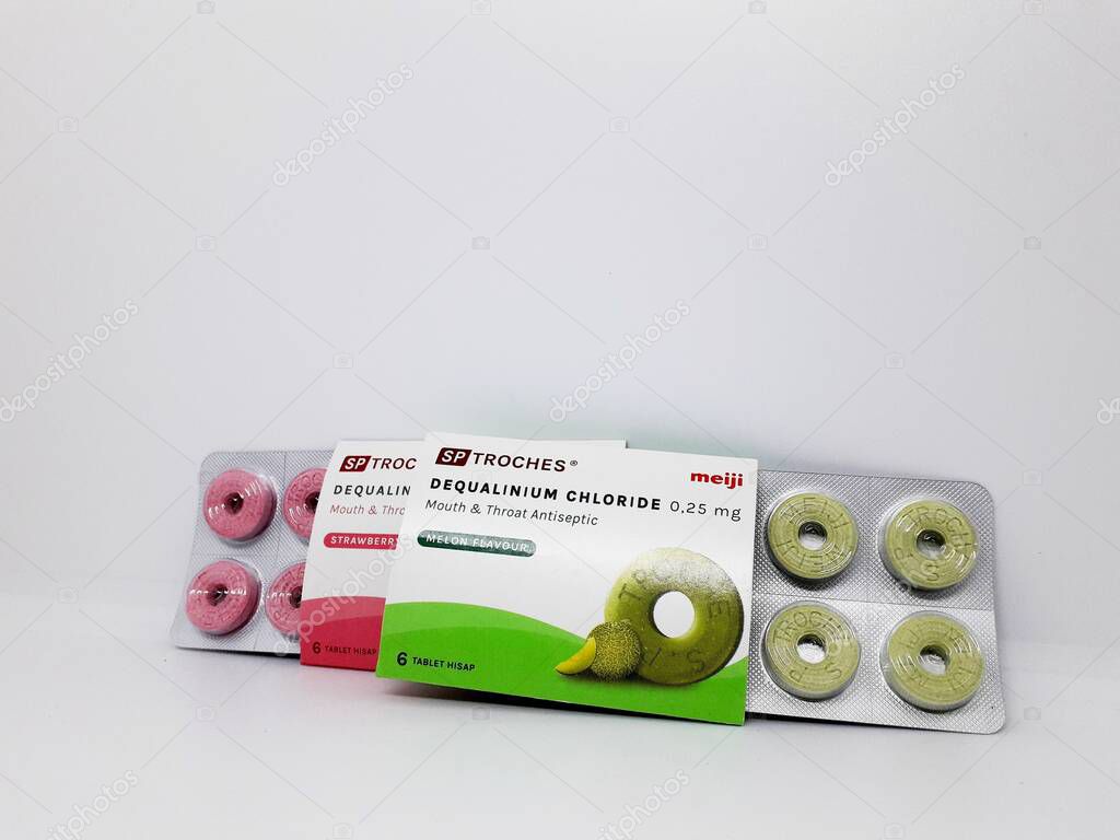 Yogyakarta, Java, Indonesia, May 28, 2022 : Troches throat lozenges ...