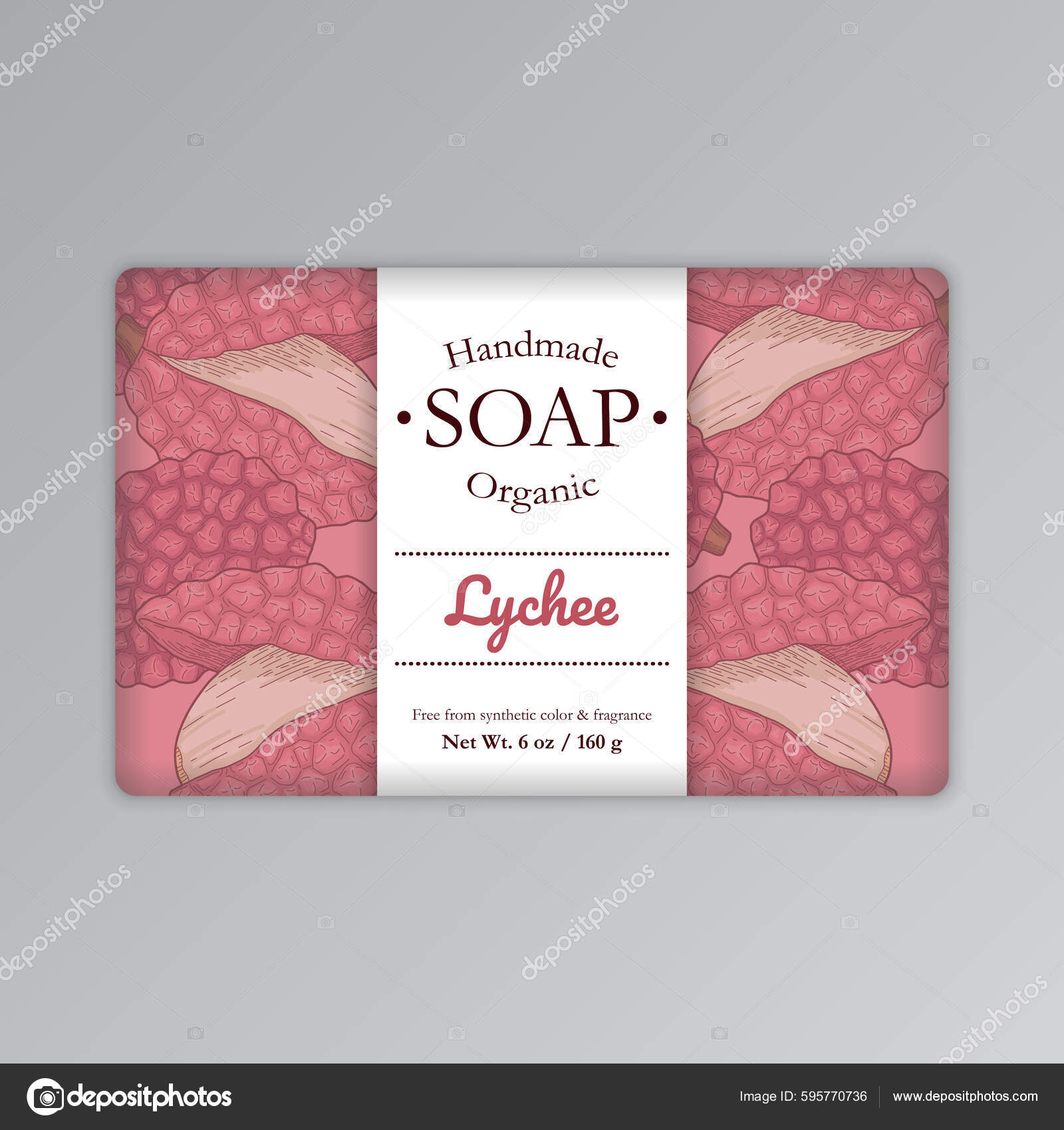 Lychee Soap Packaging Label Template Vector de stock por ©mirkakovi ...