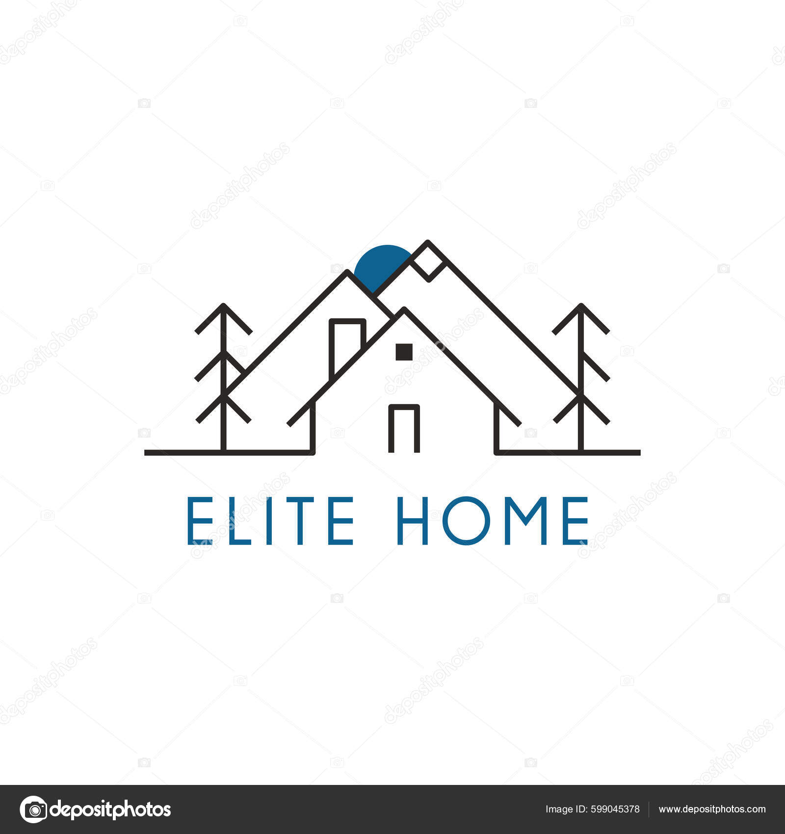 Elite Home Luxury Homes Logo Design Inspiration Vector de stock por ...