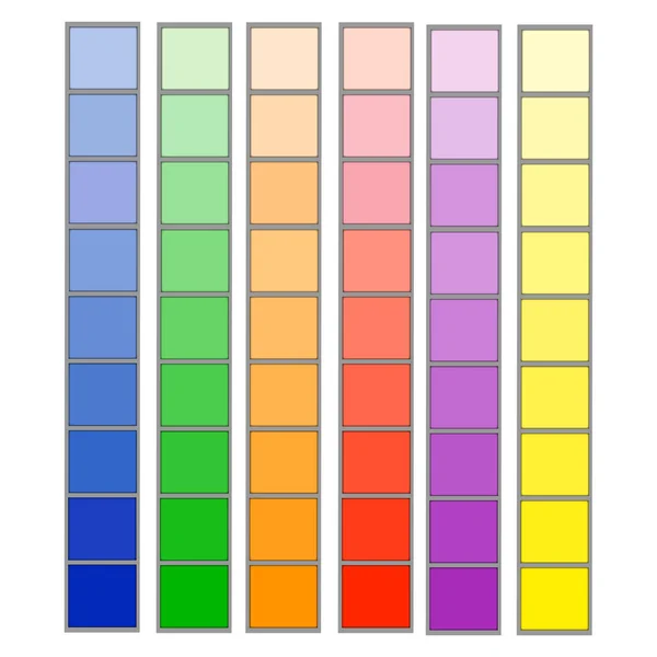 Color chart gestation imágenes de stock de arte vectorial | Depositphotos