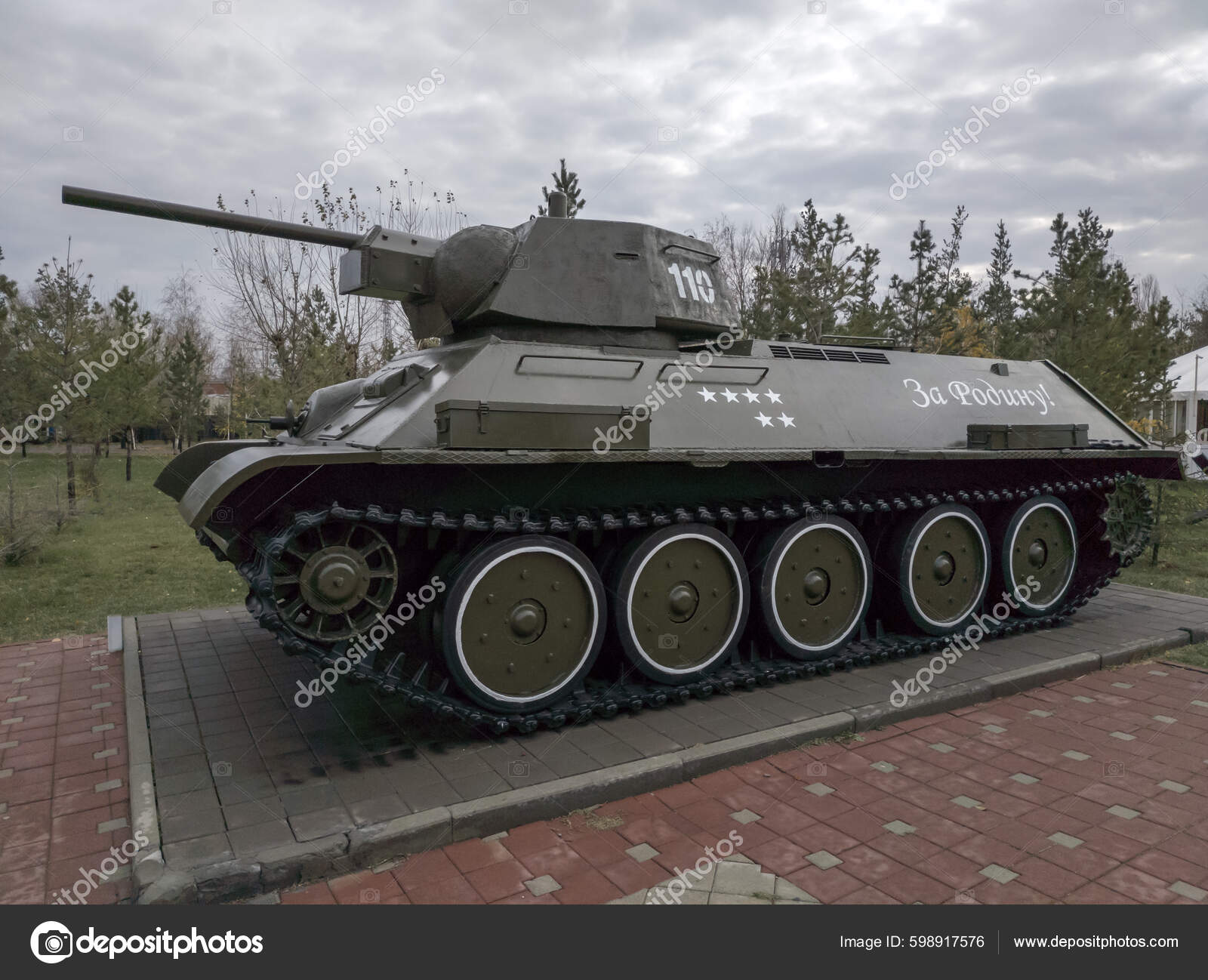 Famous T34 Tank Created Soviet Union Used World War — Stock Editorial ...