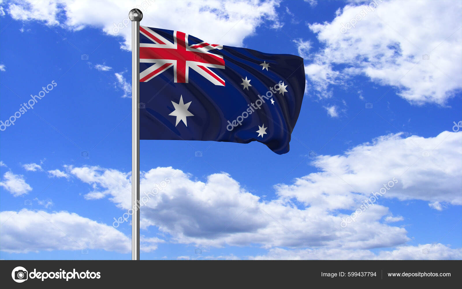 Australia National Flag Flying Image — Stock Photo © praveenunic143 ...