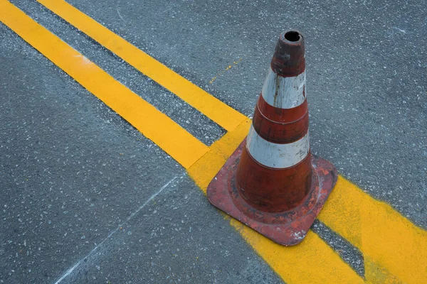 Traffic Signage Asphalt Painting Preference Sign Intersection — Stock ...