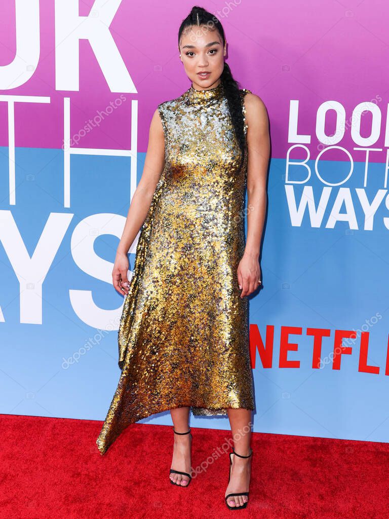 Australian actress Aisha Dee arrives at the Los Angeles Premiere Of ...