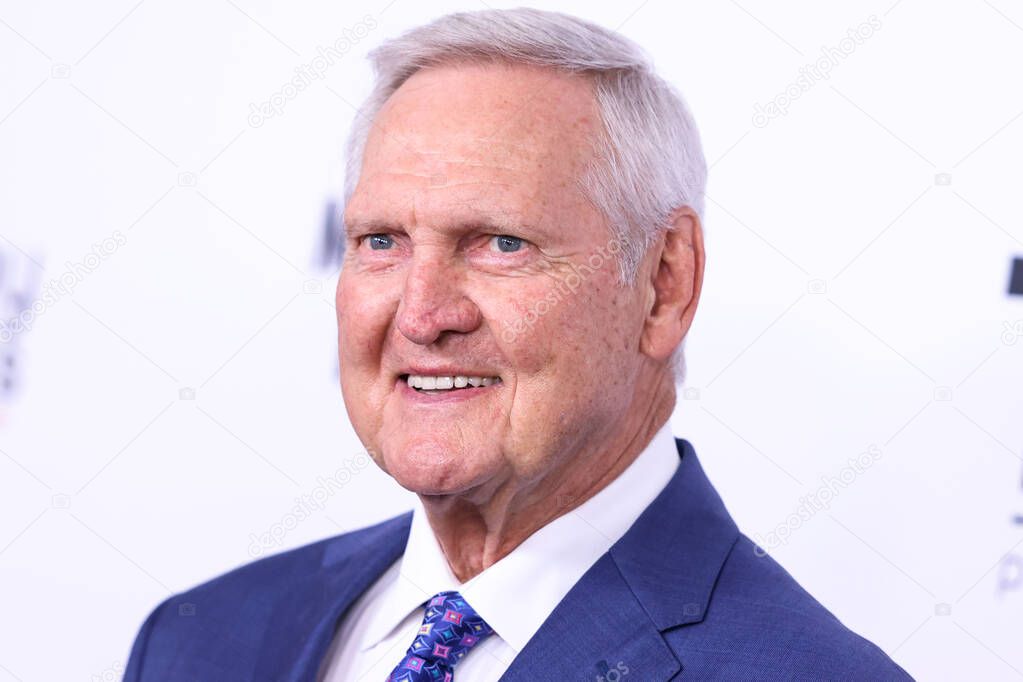 American basketball executive and former player Jerry West arrives at ...