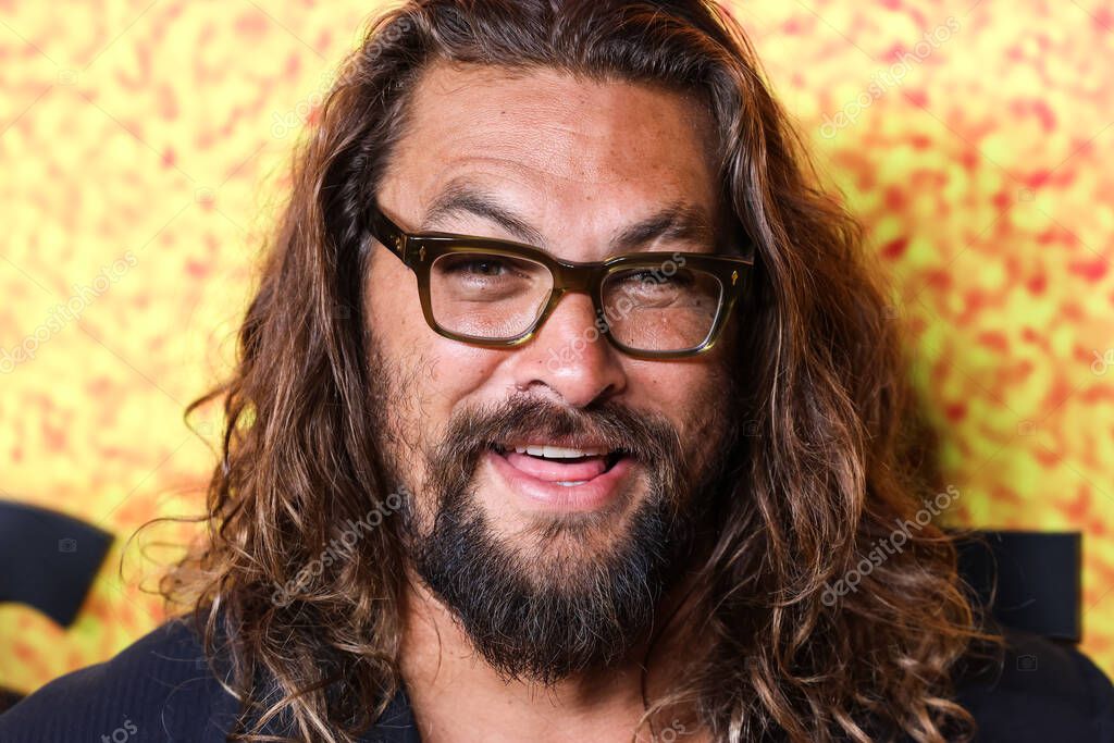 American actor Jason Momoa arrives at the Los Angeles Premiere Of Apple ...