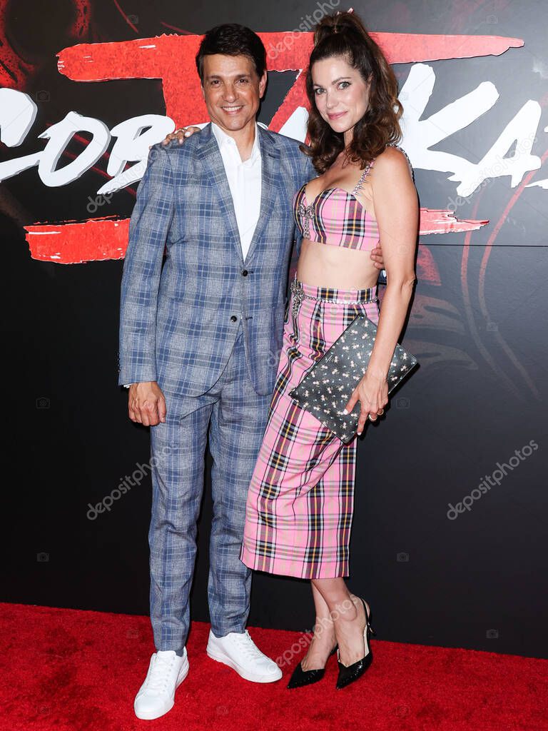 Ralph Macchio and Courtney Henggeler arrive at the Los Angeles Premiere ...