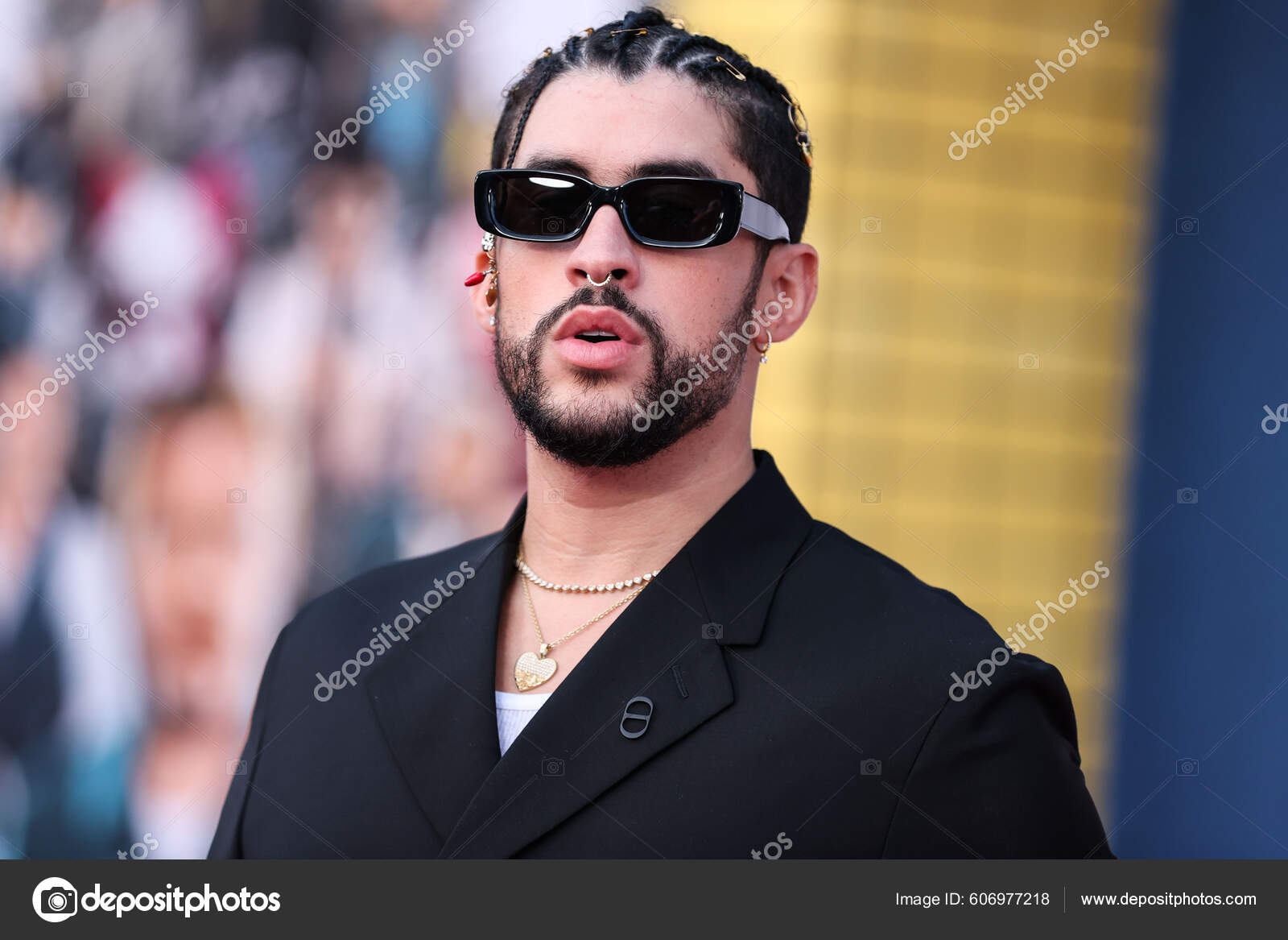 Puerto Rican Rapper Bad Bunny Benito Antonio Martnez Ocasio Wearing ...