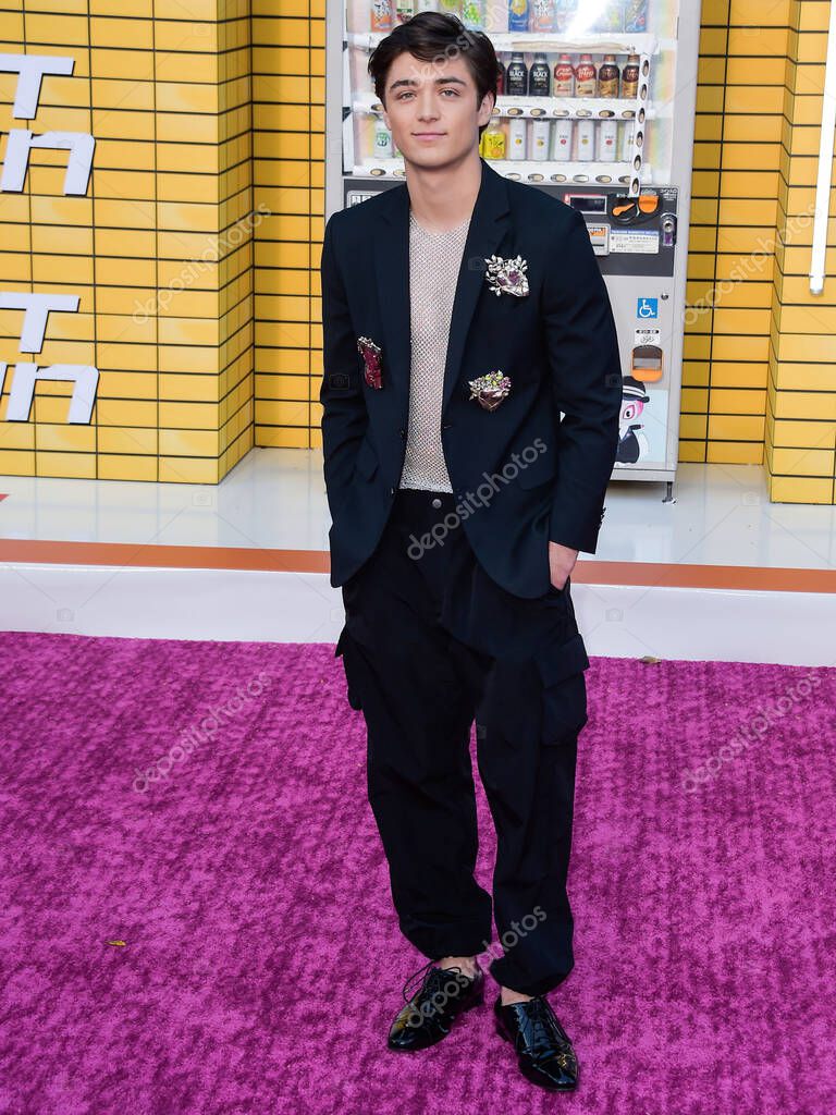 El actor estadounidense Asher Angel llega al Premiere Of Sony Pictures ...