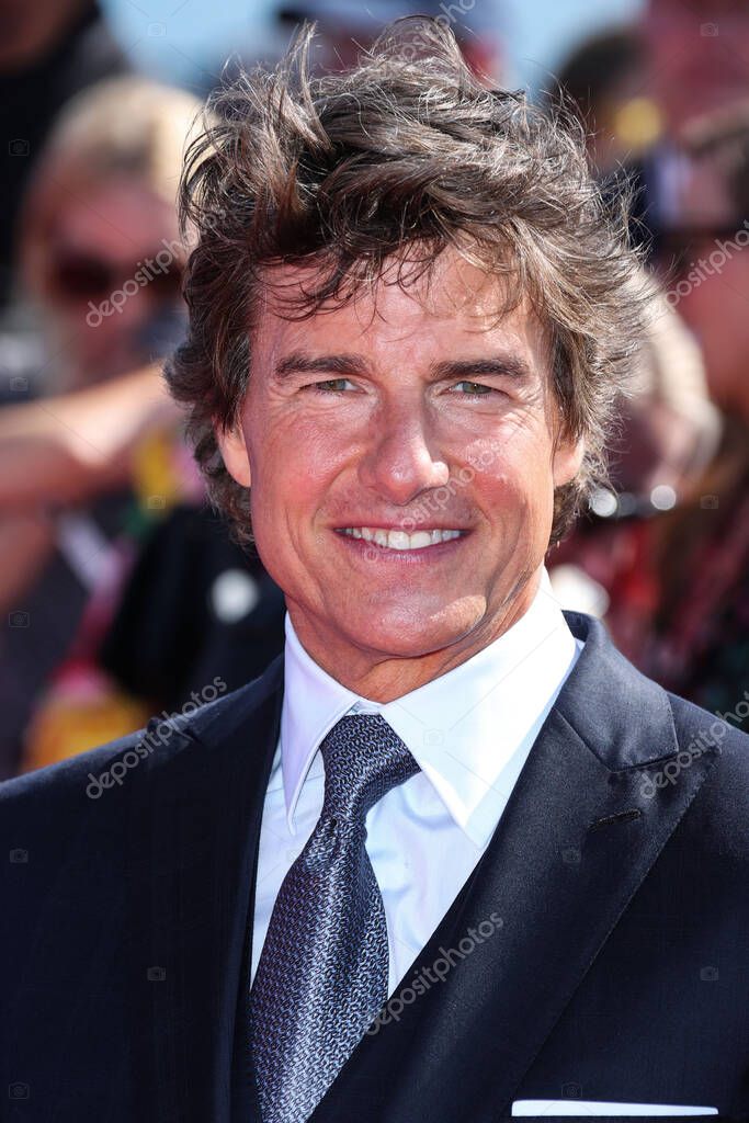 El actor estadounidense Tom Cruise llega al estreno mundial de 'Top Gun ...