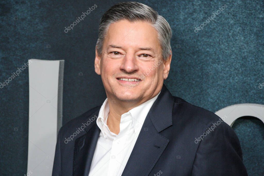 El co-CEO y director de contenido de Netflix, Ted Sarandos, llega al ...