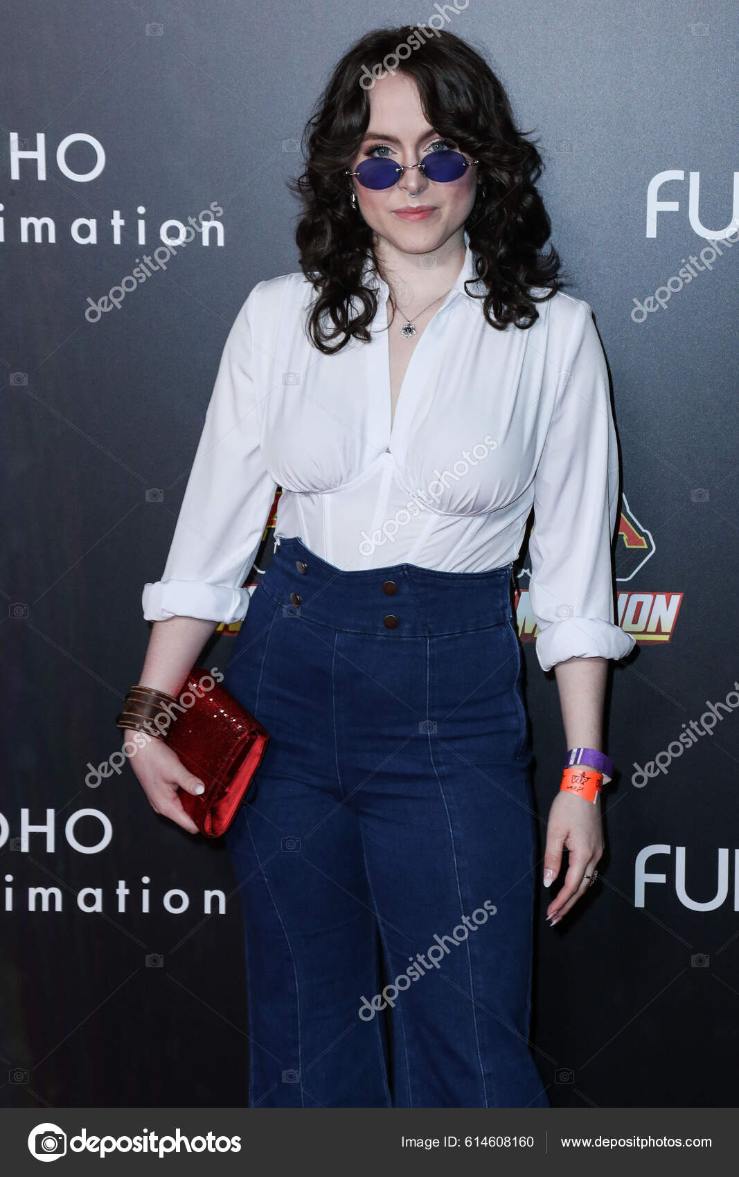 Actress Sarah Roach Arrives Los Angeles Premiere Funimation's 'My Hero ...