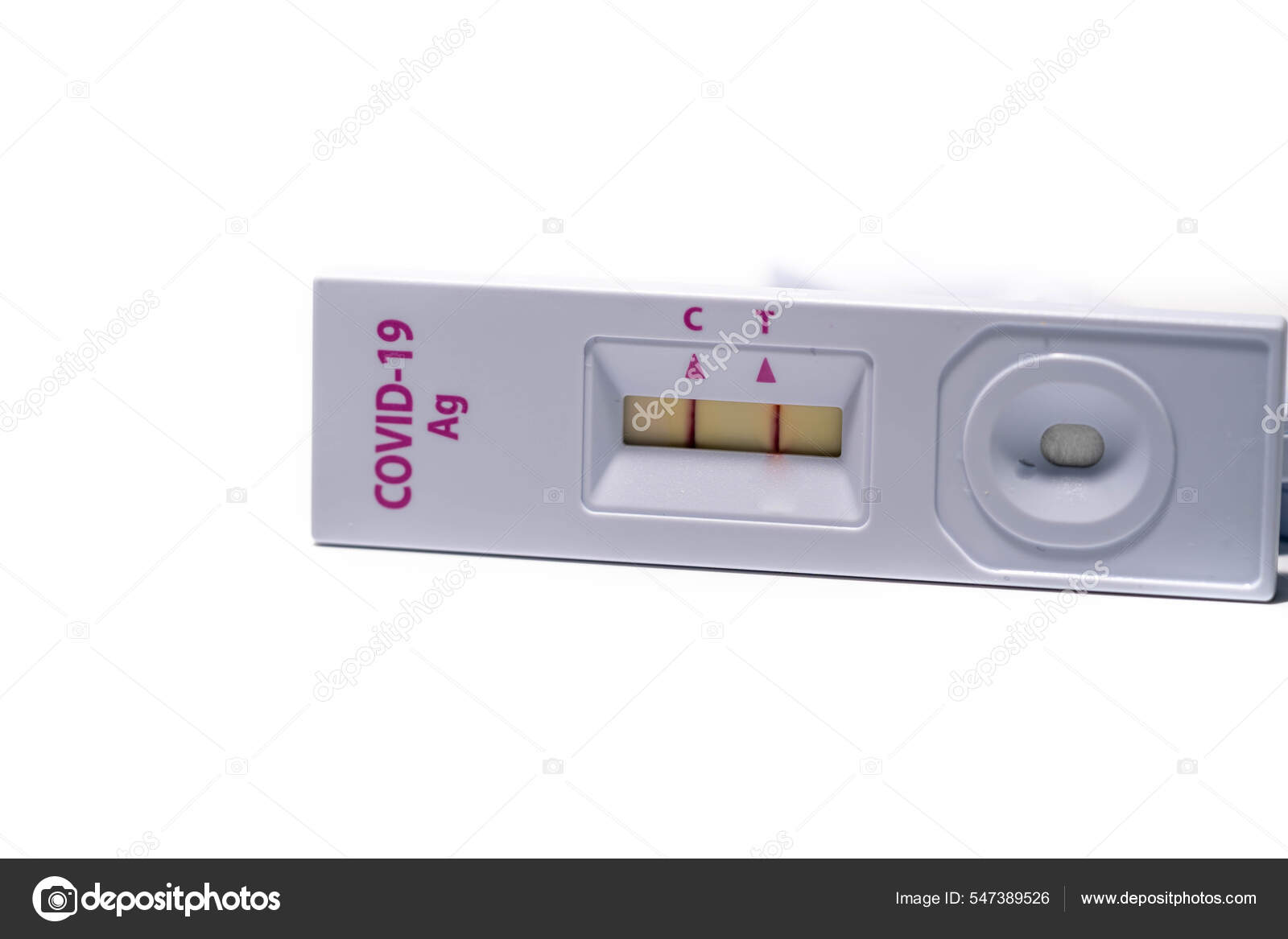Used Antigen Test Kits Proper Disposal Antigen Covid Test Kits — Stock ...