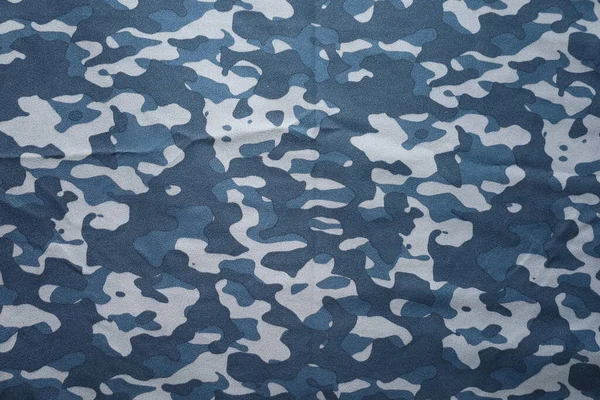 blue arctic navy military camouflage fabric texture - Stock Image ...